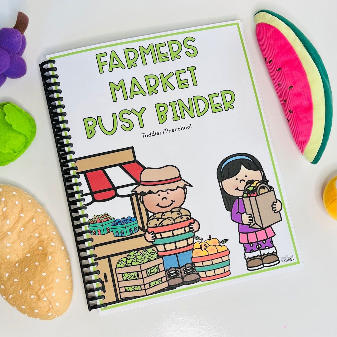 Farmers Market Busy Binder | Busy Book | Activity Binder | Toddler ...