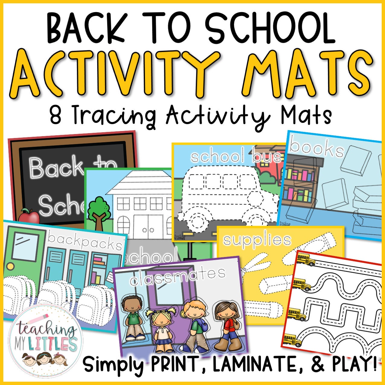 Back to School Activity Mats - Digital - Etsy