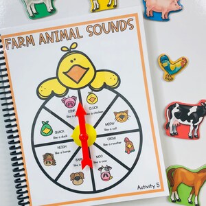Farm Busy Binder | Busy Book | Activity Binder | Toddler Activities ...