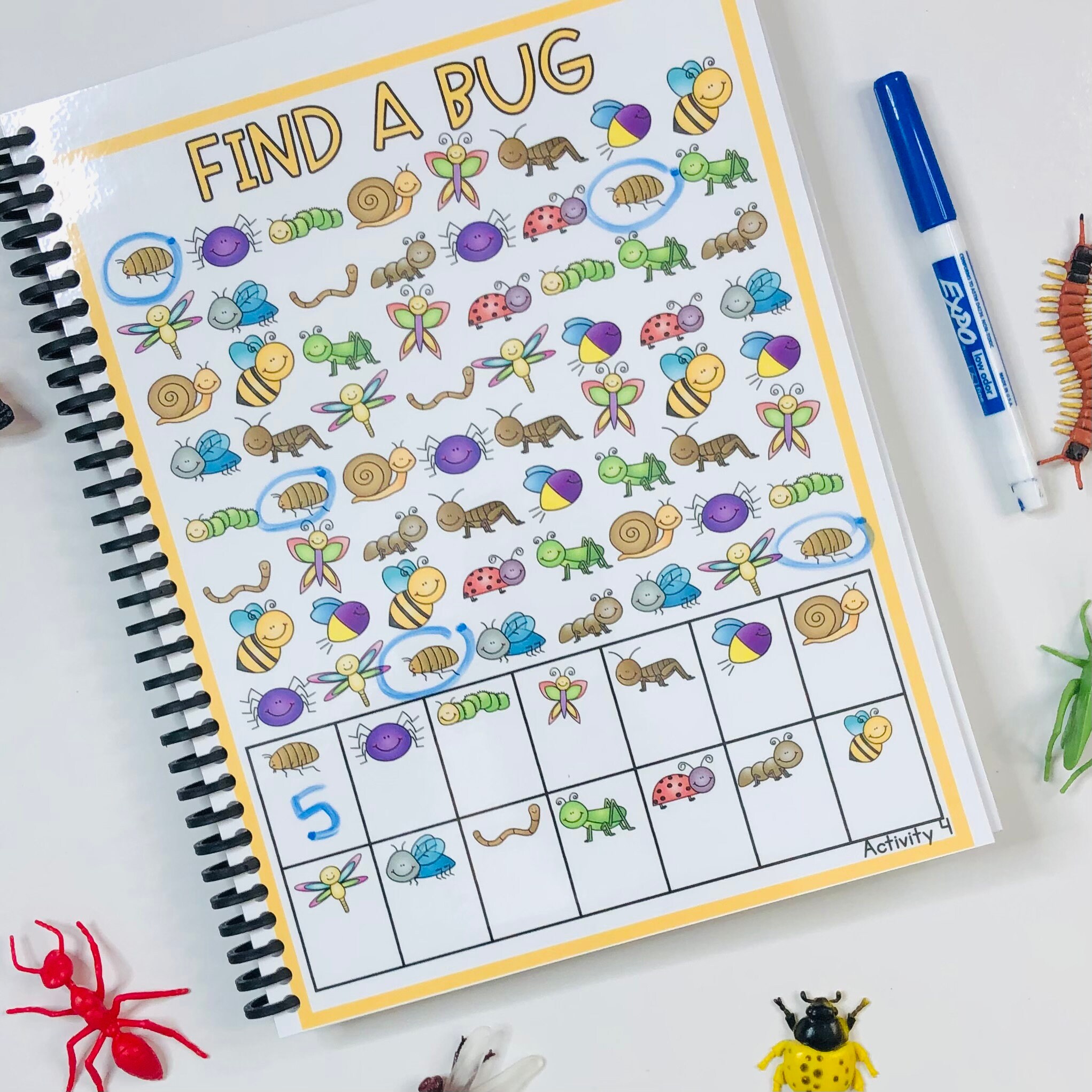 Bug Busy Binder | Busy Book | Activity Binder | Toddler Activities ...