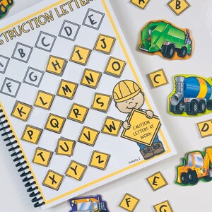 Construction Busy Binder for Toddler/preschool PHYSICAL PRODUCT - Etsy