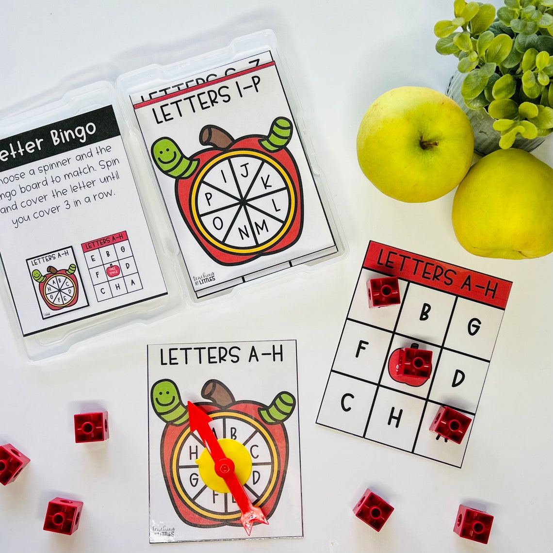 Preschool Task Boxes Apple Theme Preschool Activities Math & Literacy ...