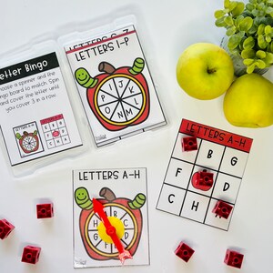 Preschool Task Boxes Apple Theme Preschool Activities Math & Literacy ...