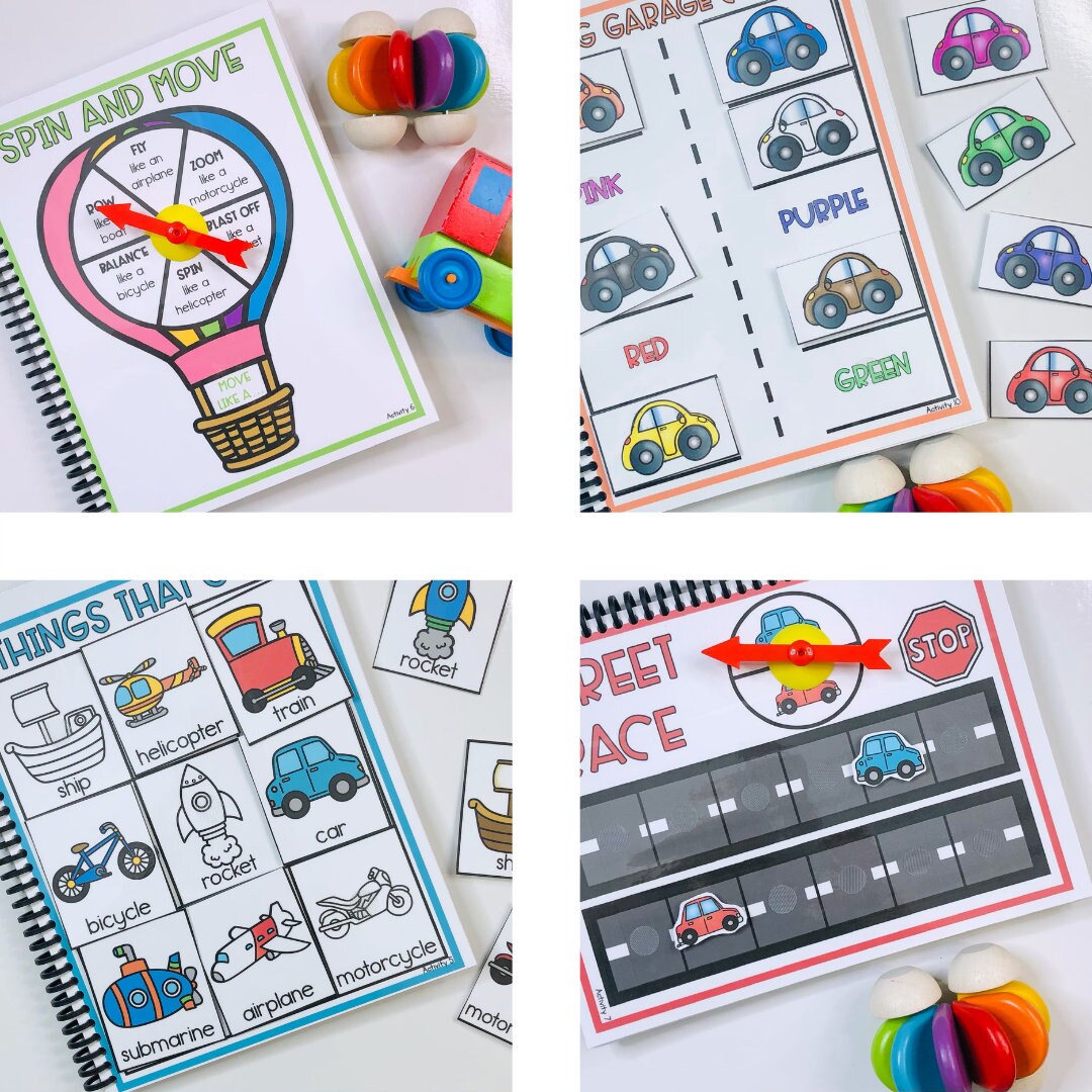 Transportation Busy Binder | Busy Book | Activity Binder | Toddler ...