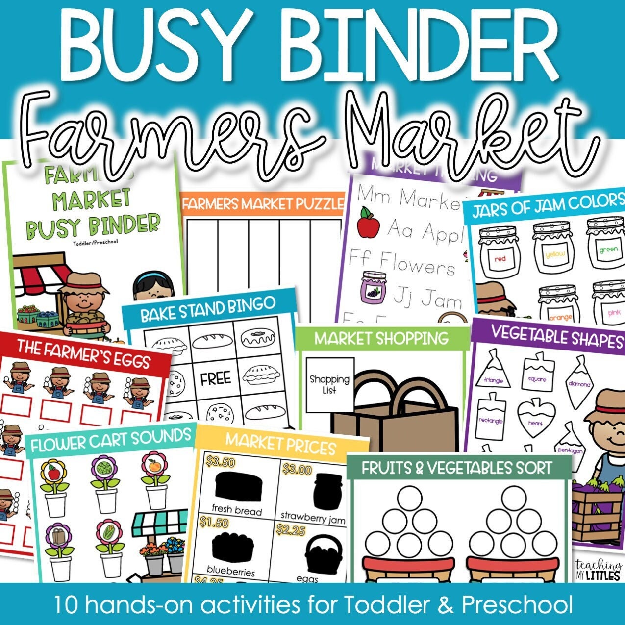 Farmers Market Busy Binder | Busy Book | Activity Binder | Toddler ...