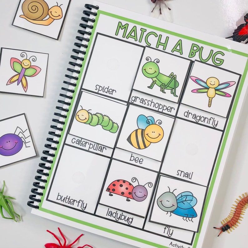 Bugs Busy Binder K-1st | Learning Activities (digital Download) - Etsy