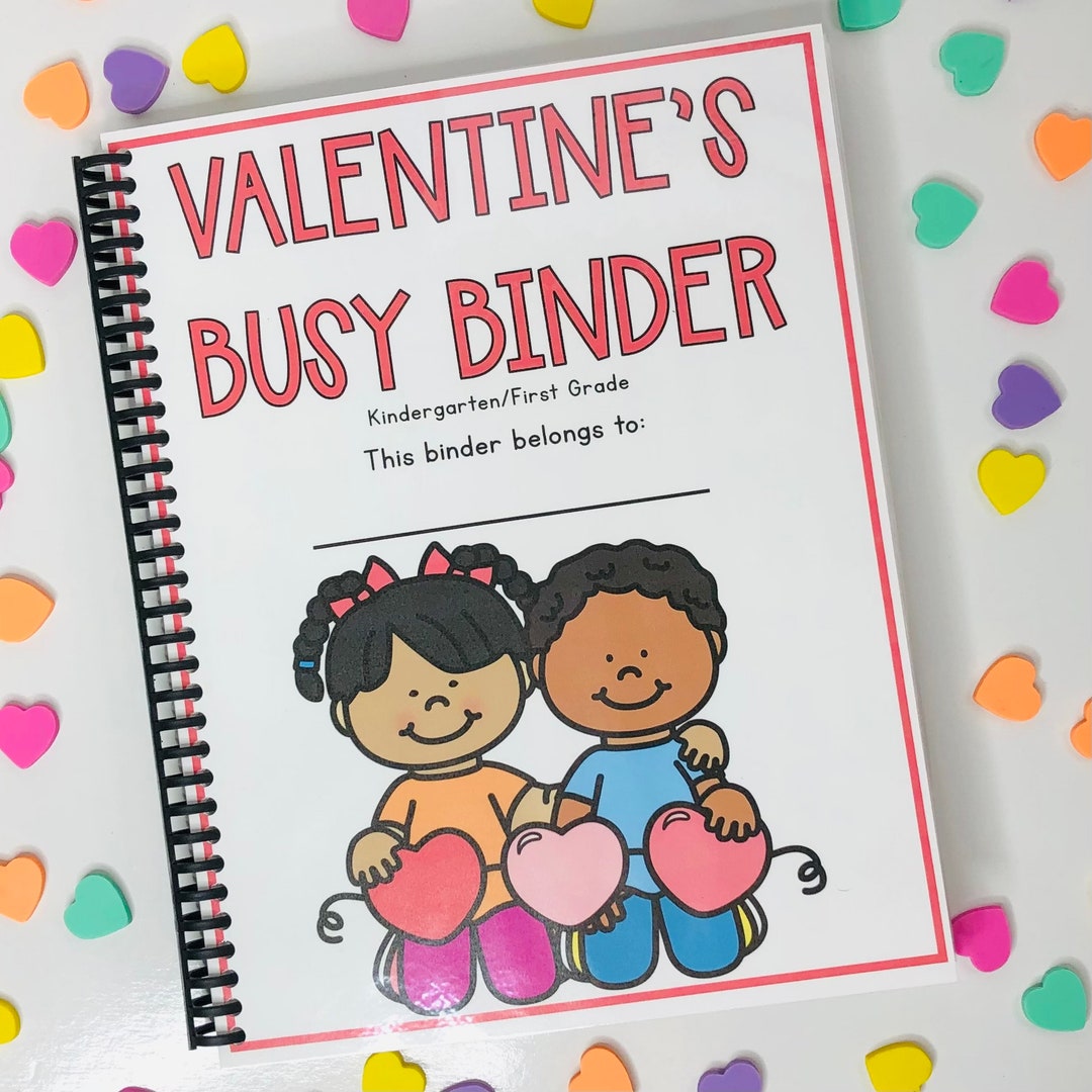 Valentine's Busy Binder K-1st | Busy Book | Activity Binder ...