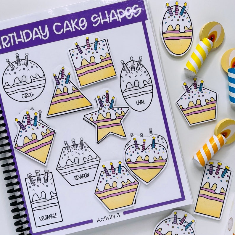 Birthday Busy Binder | Busy Book | Activity Binder | Toddler Activities ...