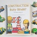 Construction Busy Binder for Toddler/preschool PHYSICAL PRODUCT - Etsy