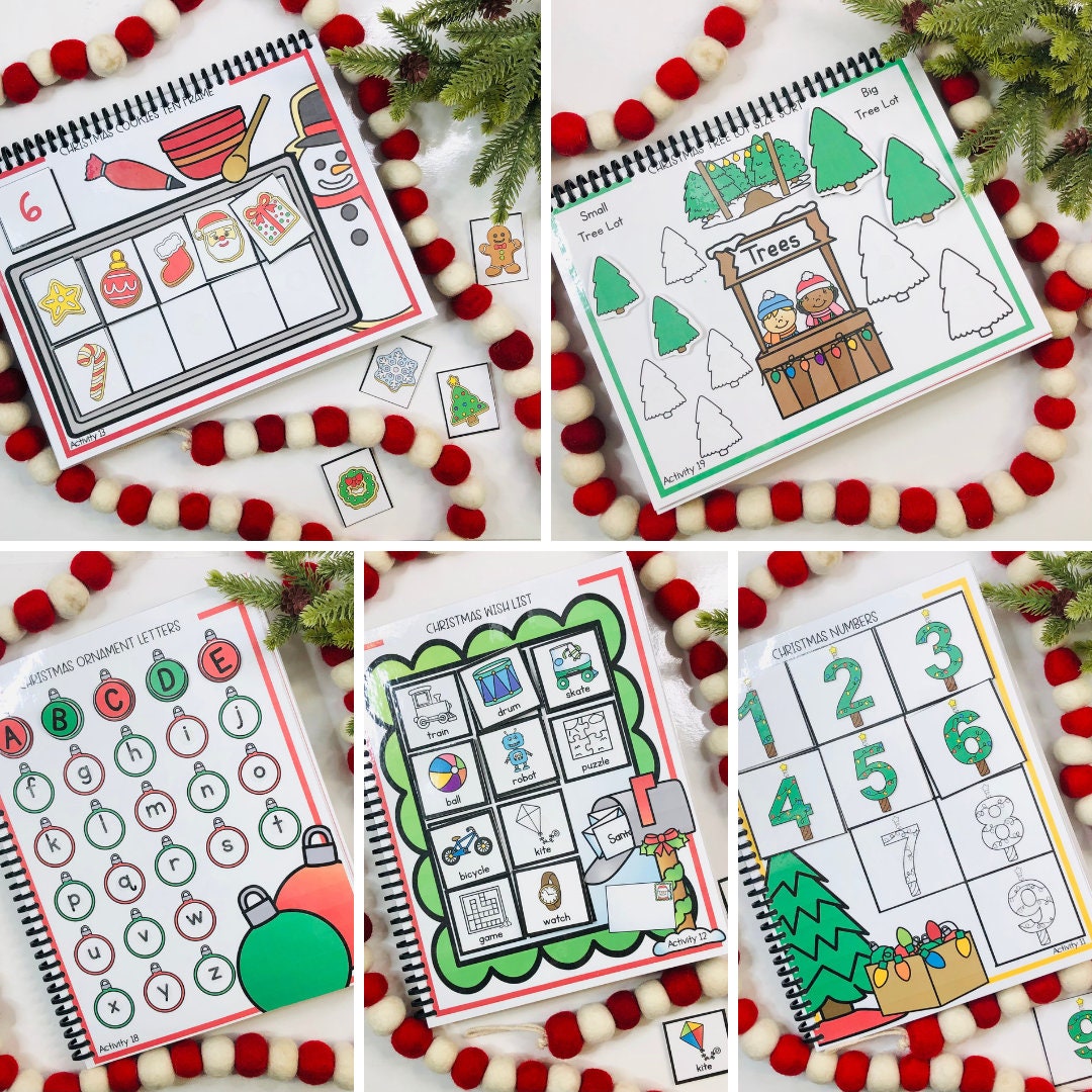 Christmas Busy Binder Set 2 | Busy Book | Activity Binder | Toddler ...
