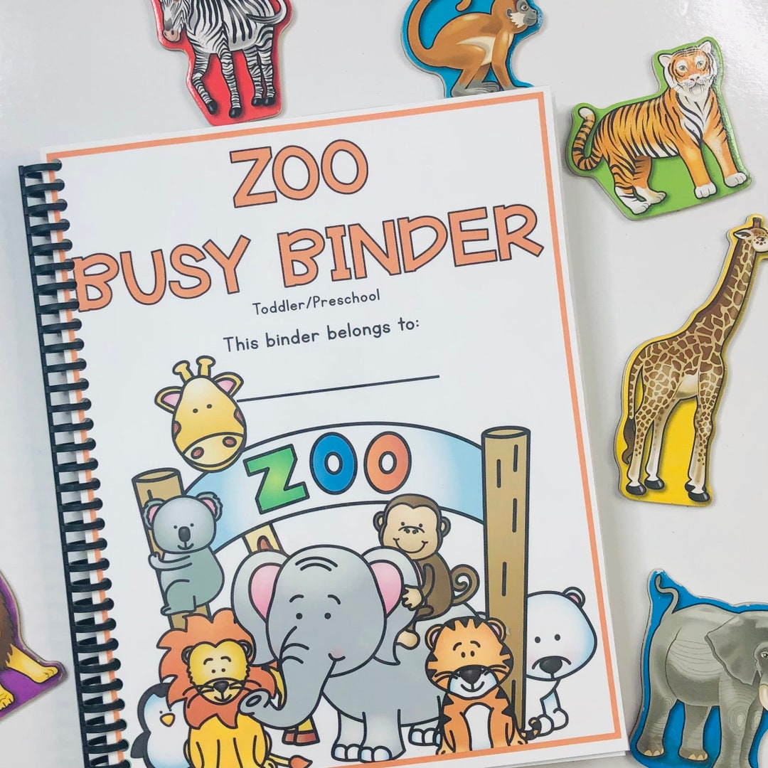 Zoo Busy Binder | Busy Book | Activity Binder | Toddler Activities ...