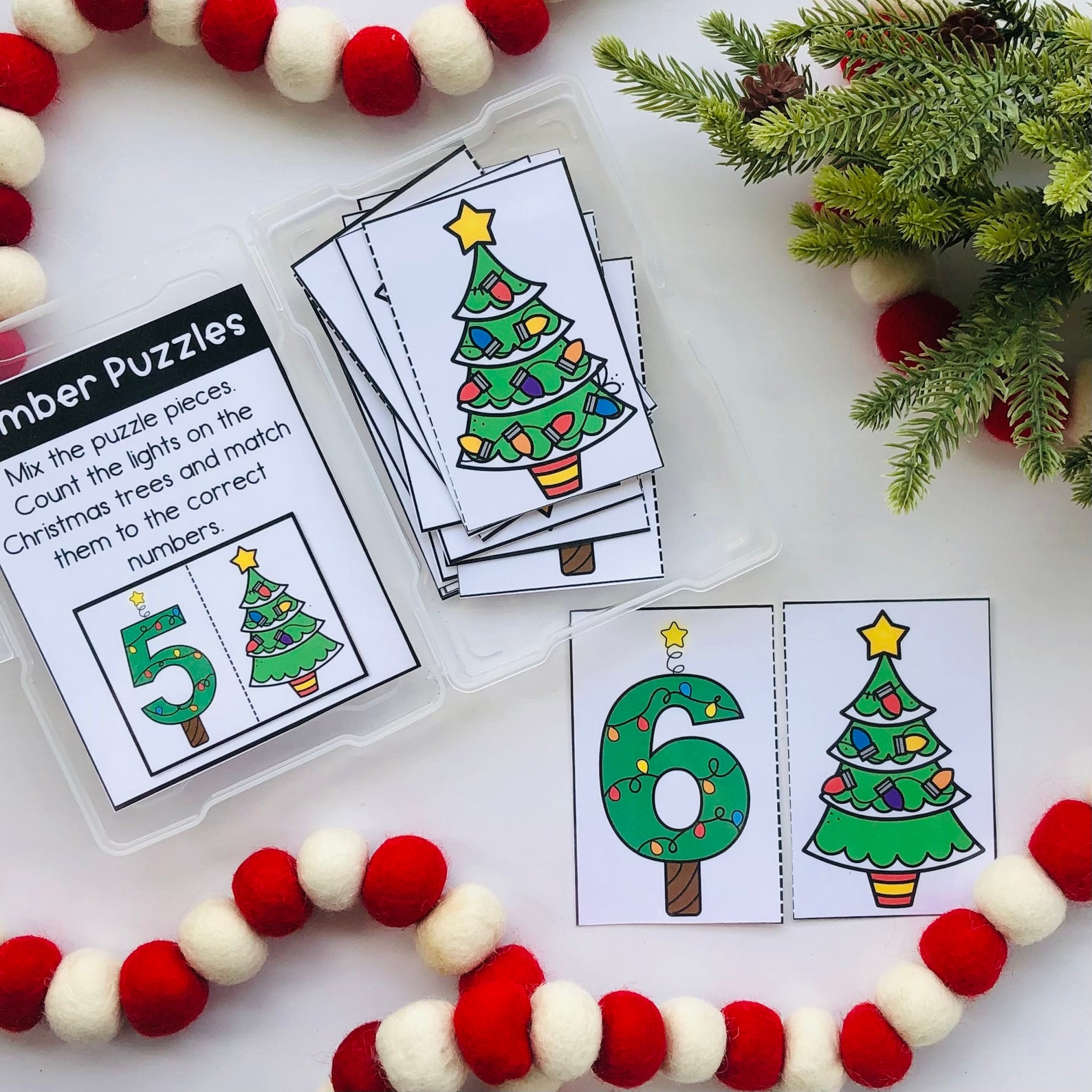 Preschool Christmas Task Boxes PHYSICAL PRODUCT - Etsy