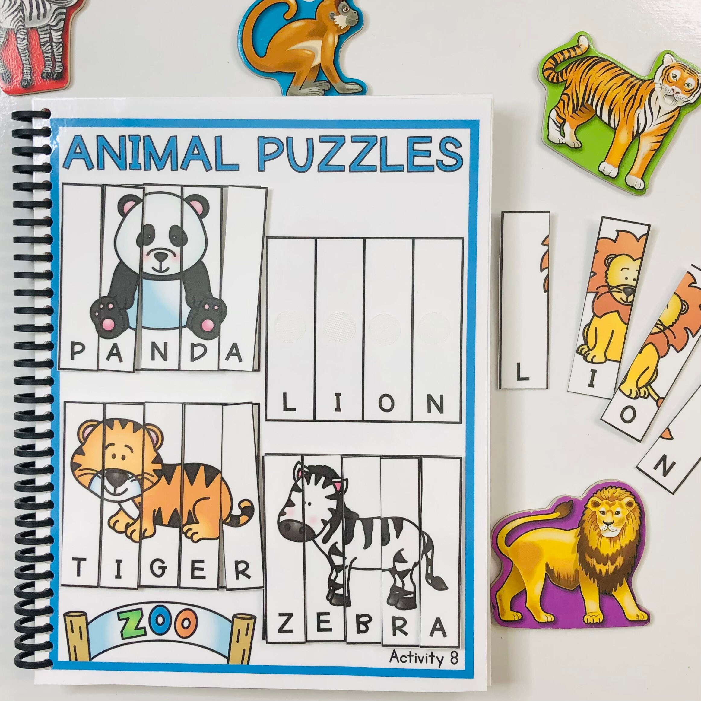 Zoo Busy Binder | Busy Book | Activity Binder | Toddler Activities ...