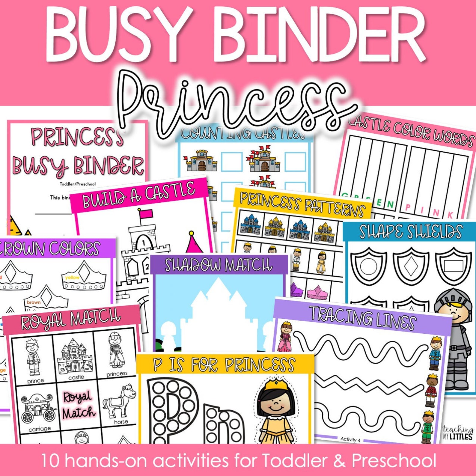 Princess Busy Binder | Busy Book | Activity Binder | Toddler Activities ...