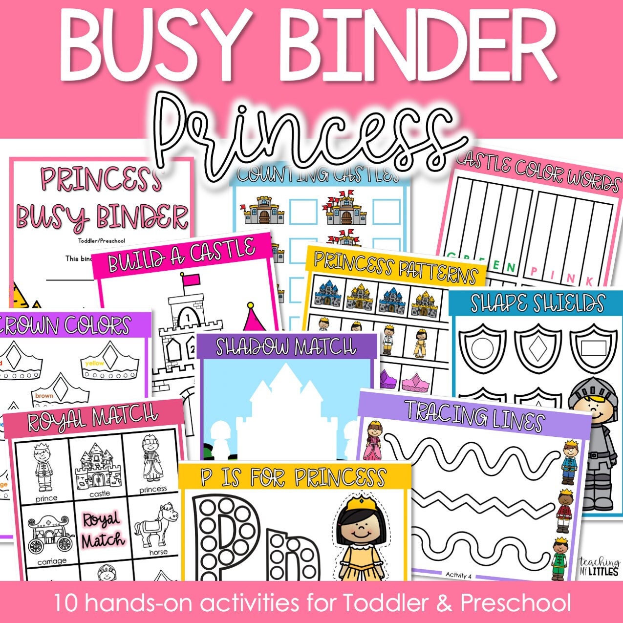 Princess Busy Binder | Busy Book | Activity Binder | Toddler Activities ...