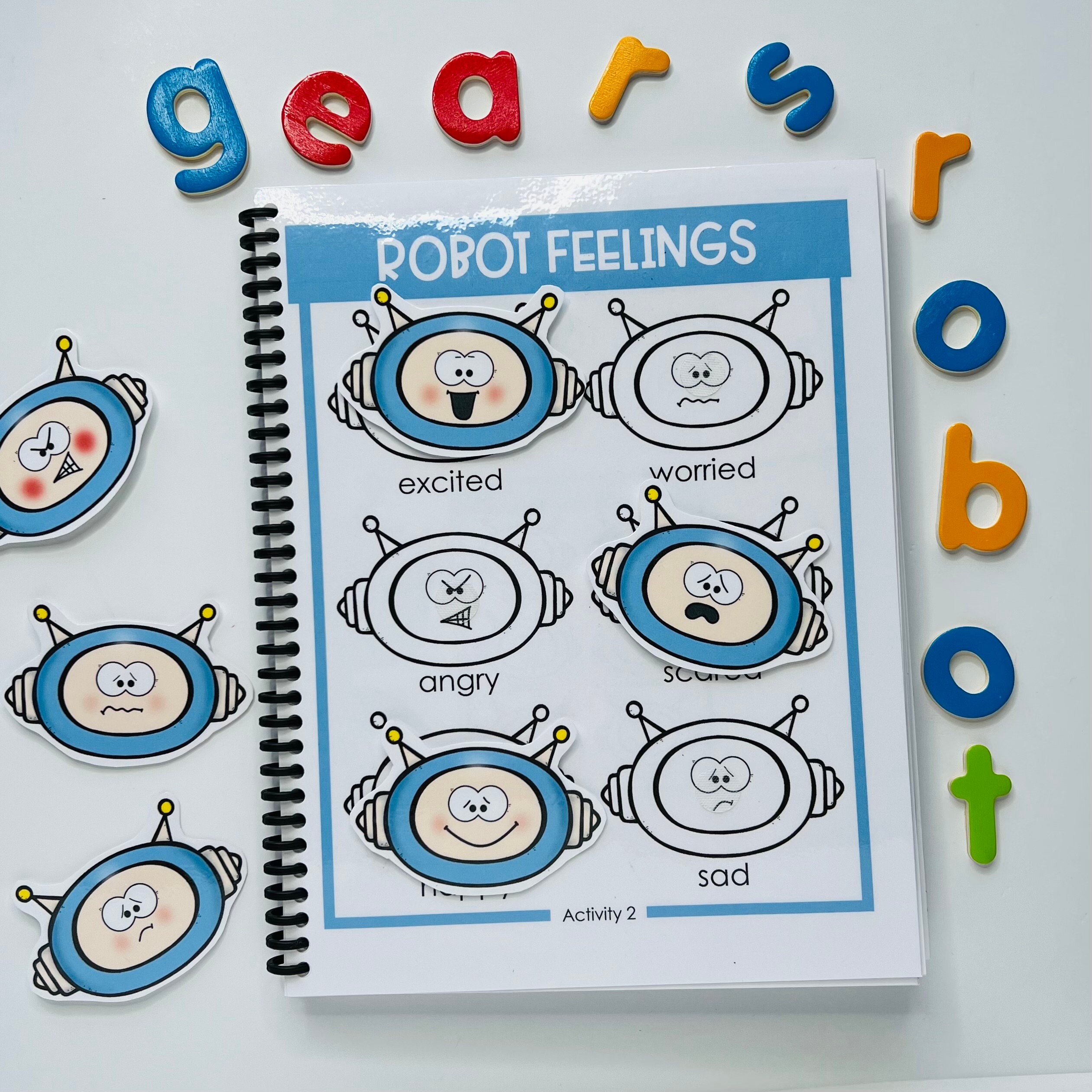 Robot Busy Binder | Busy Book | Activity Binder | Toddler Activities ...