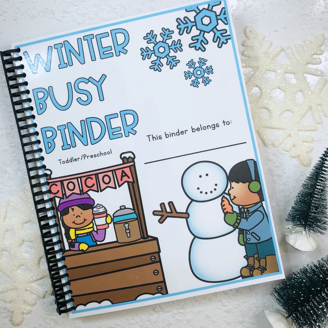 Winter Busy Binder | Busy Book | Activity Binder | Toddler Activities ...