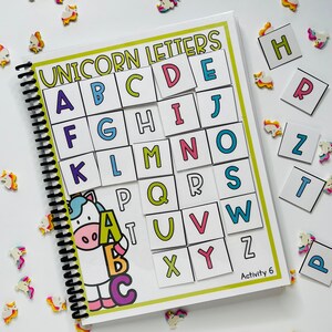 Unicorn Busy Binder | Busy Book | Activity Binder | Toddler Activities ...