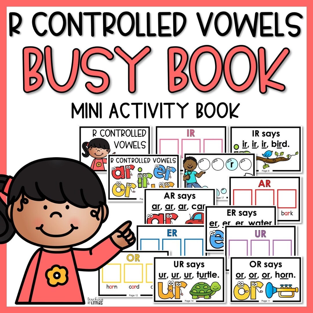 R-controlled Vowels Mini Busy Book Activity Book - Etsy