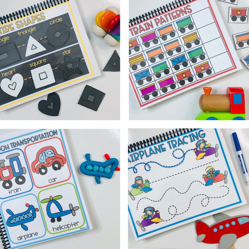 Transportation Busy Binder Busy Book Activity Binder Toddler Activities ...