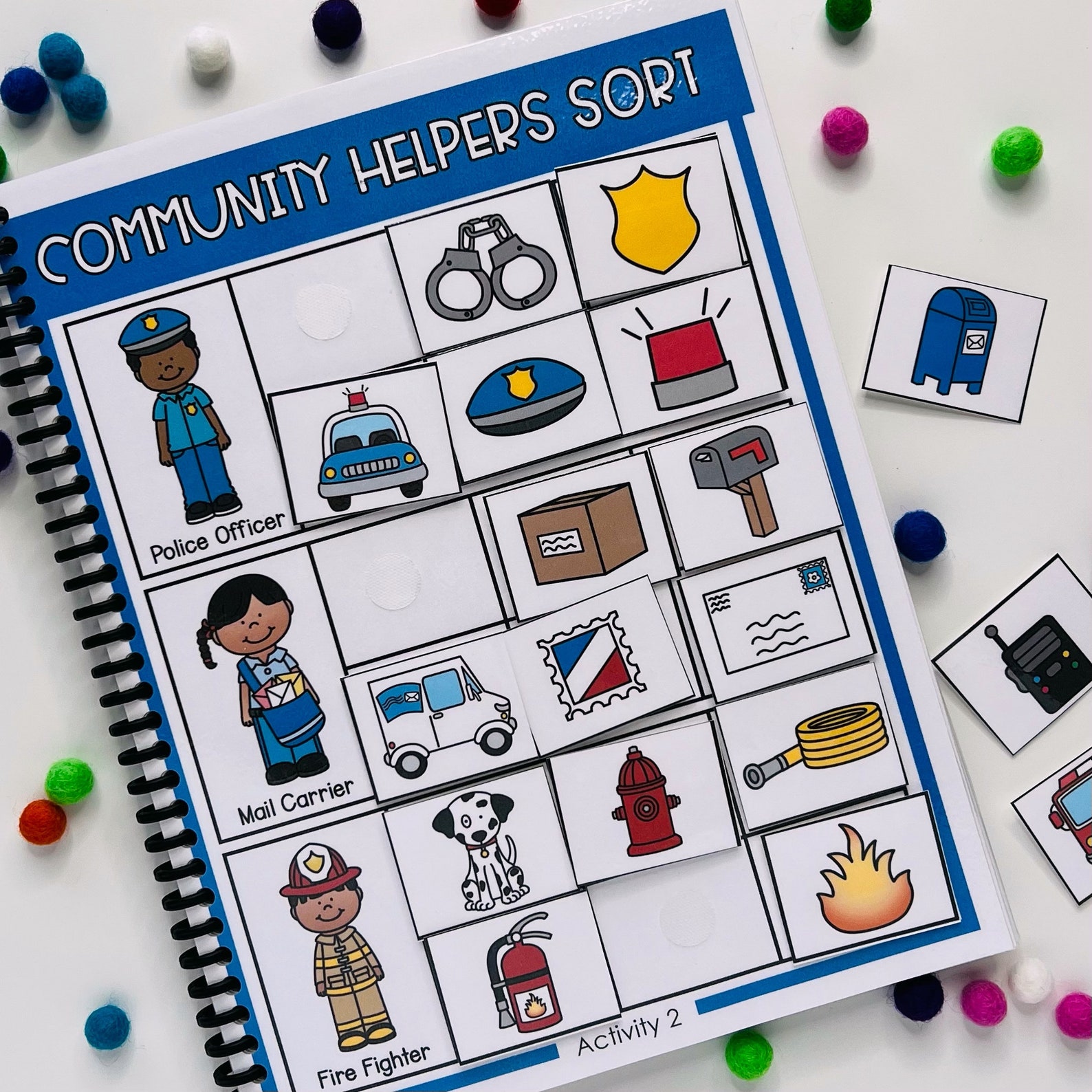 Community Helpers Busy Binder | Busy Book | Activity Binder | Toddler ...