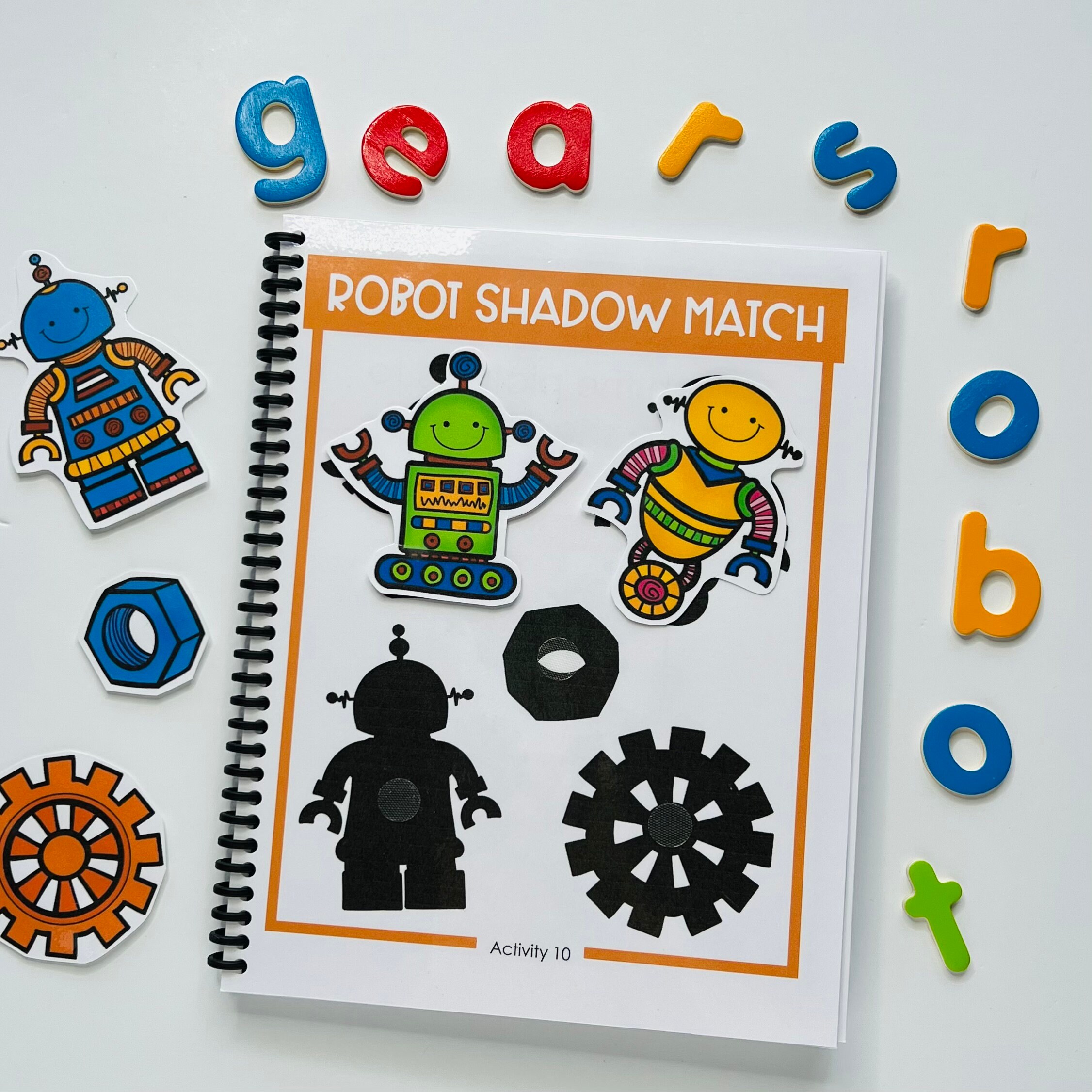 Robot Busy Binder | Busy Book | Activity Binder | Toddler Activities ...