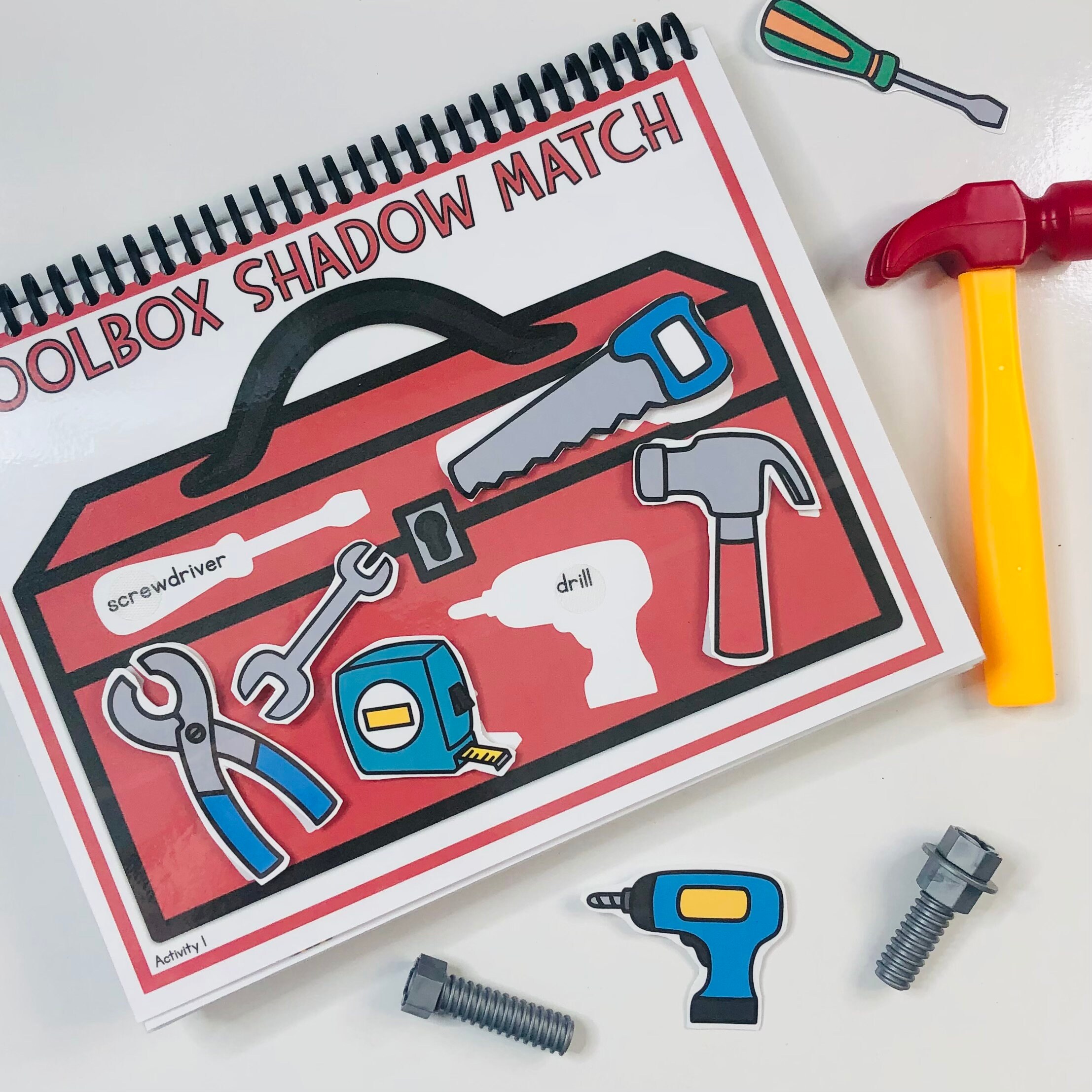 Construction Busy Binder for Toddler/preschool PHYSICAL PRODUCT - Etsy