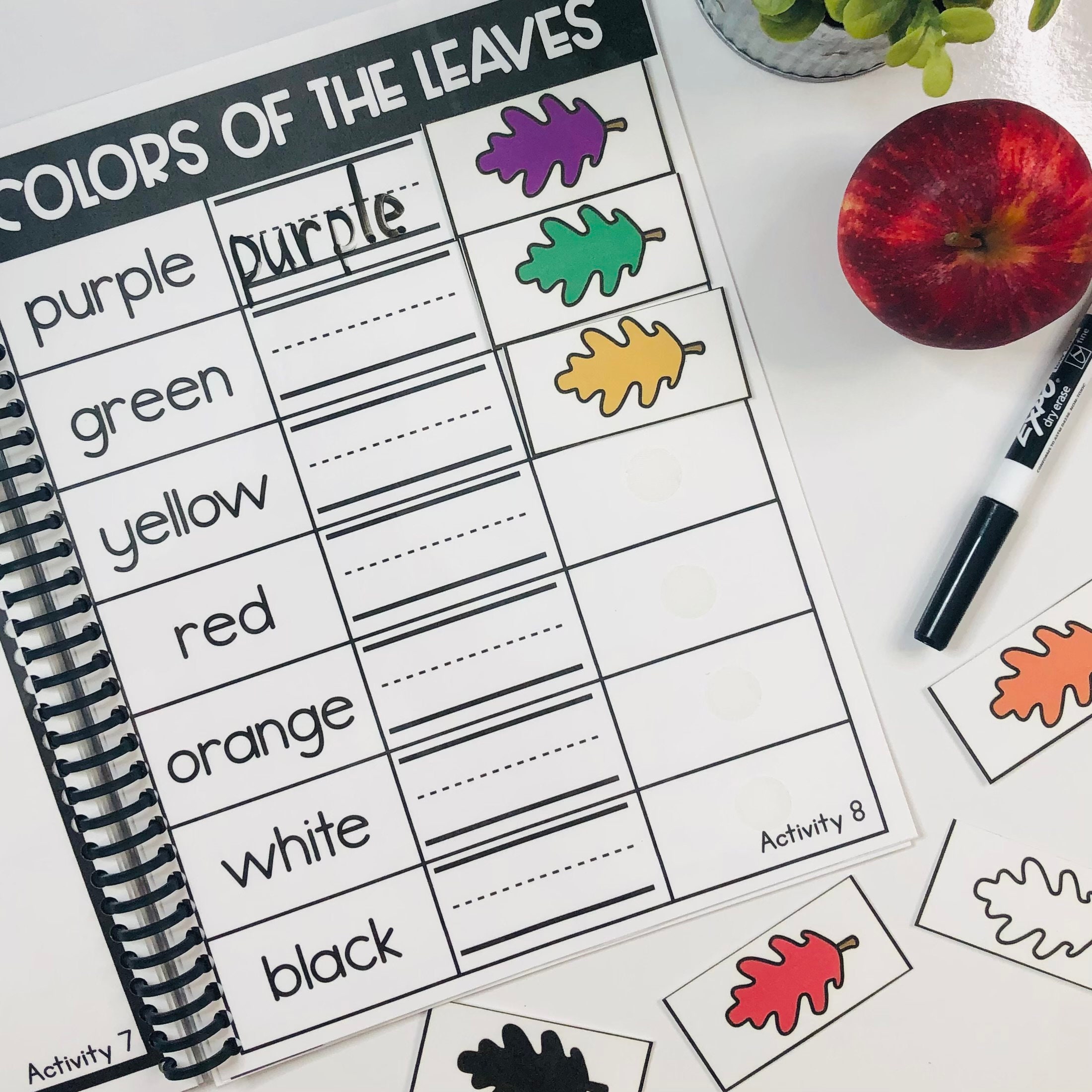 Fall Busy Binder K-1st | Busy Book | Activity Binder | Kindergarten ...