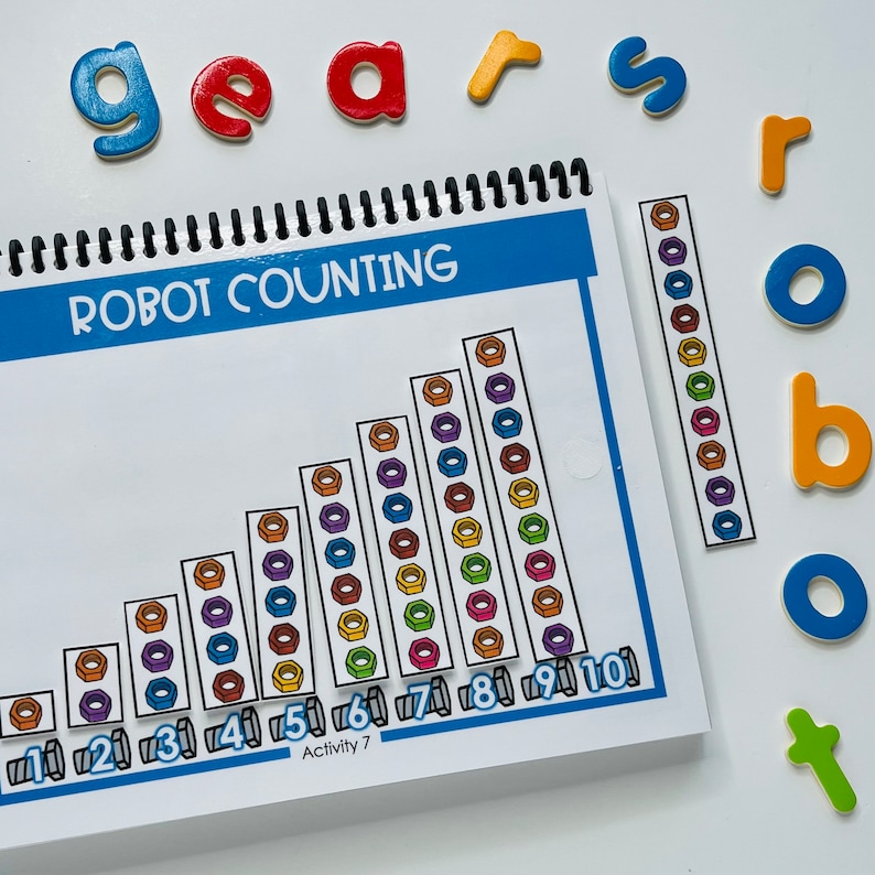 Robot Busy Binder | Busy Book | Activity Binder | Toddler Activities ...