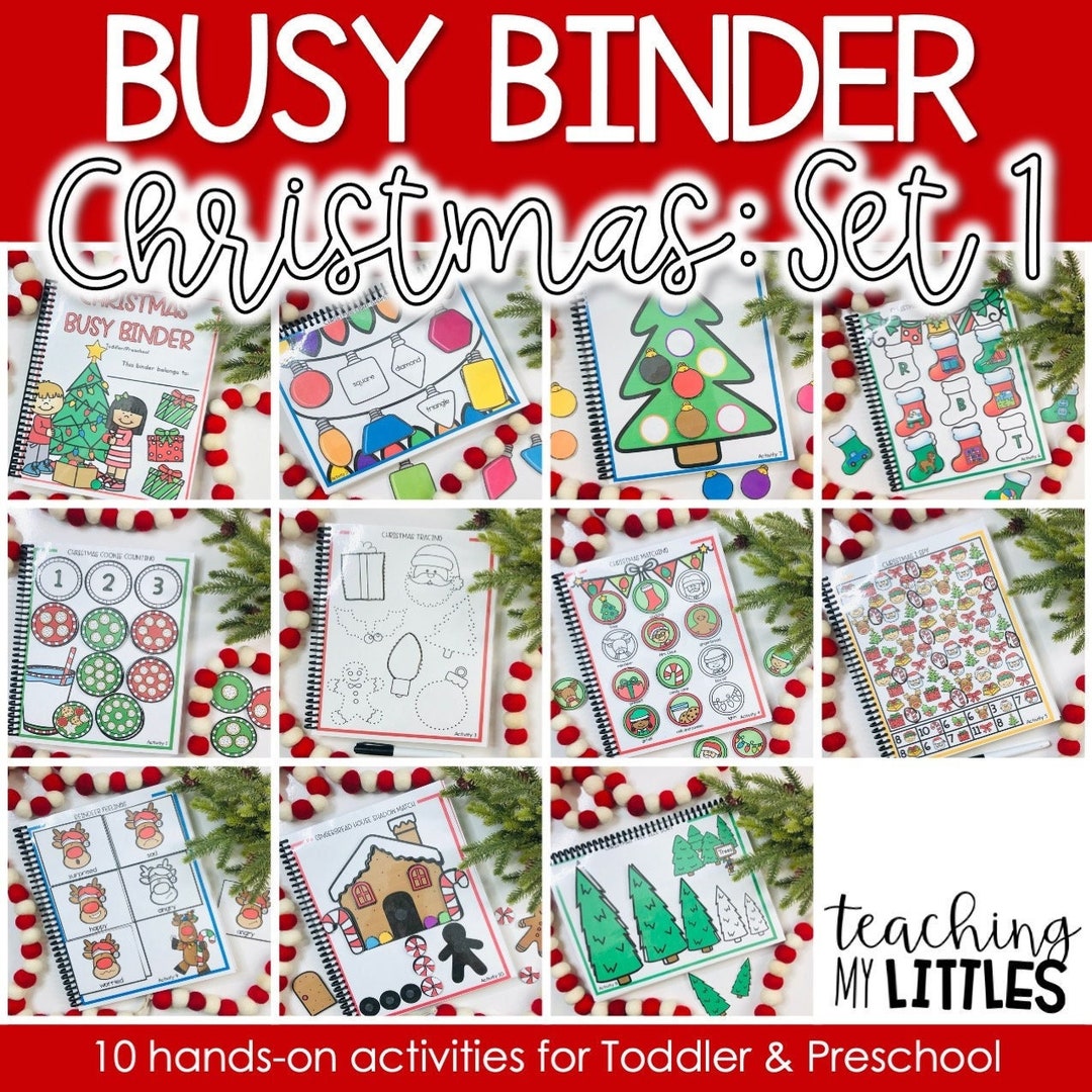 Christmas Busy Binder | Busy Book | Activity Binder | Toddler ...