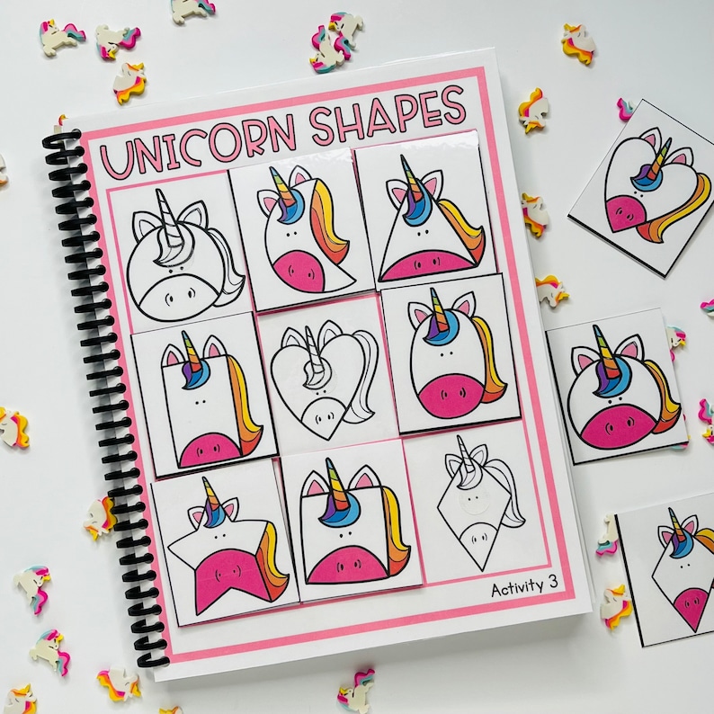 Unicorn Busy Binder | Busy Book | Activity Binder | Toddler Activities ...
