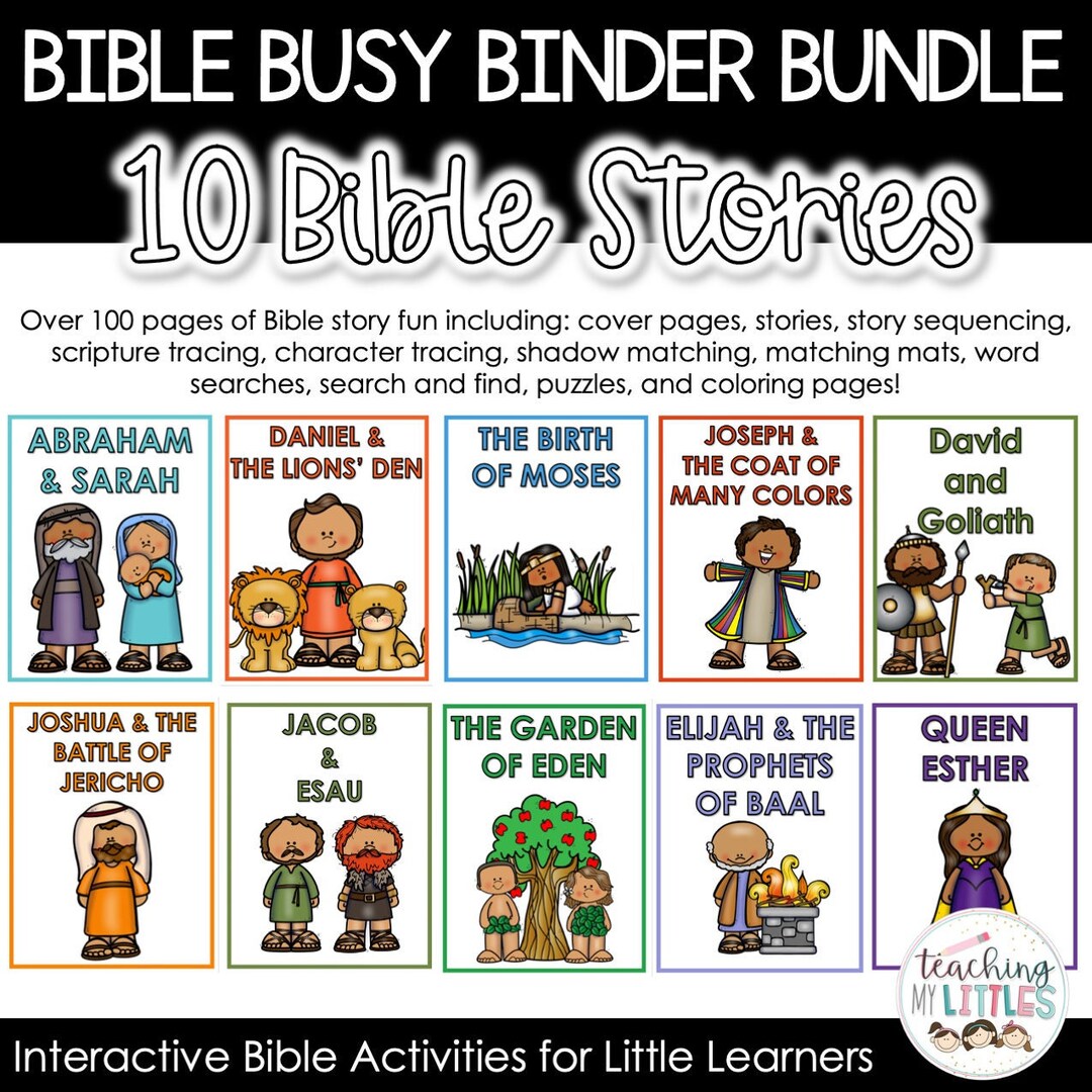 Bible Busy Binder BUNDLE | Busy Books | Activity Binders | Bible ...
