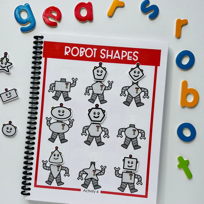 Robot Busy Binder | Busy Book | Activity Binder | Toddler Activities ...