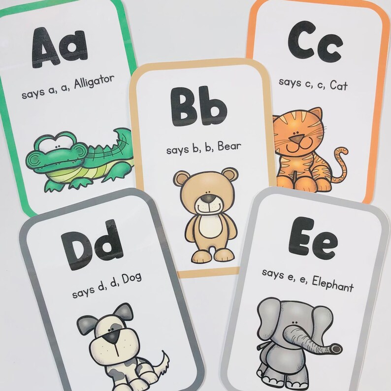 Alphabet Curriculum - ABC ANIMALS - DIGITAL - Etsy
