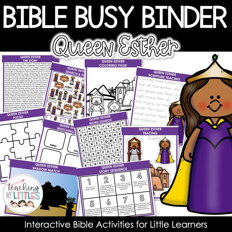 Bible Busy Binder BUNDLE Busy Books Activity Binders - Etsy