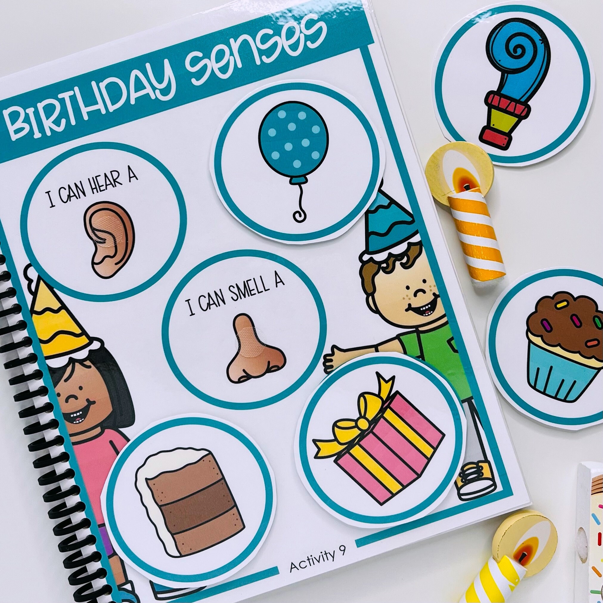 Birthday Busy Binder | Busy Book | Activity Binder | Toddler Activities ...