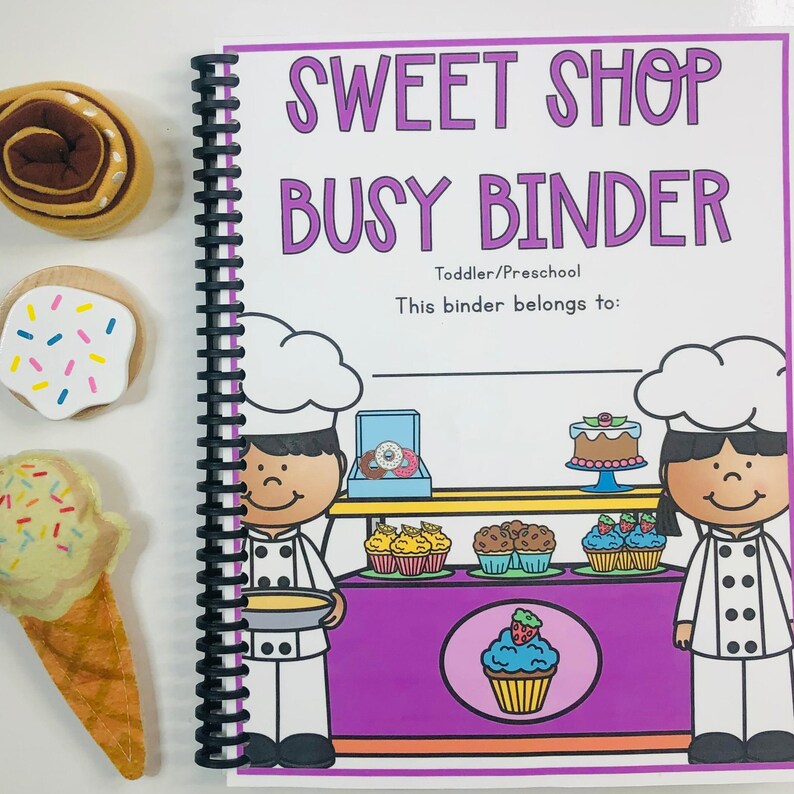 Sweet Shop Busy Binder | Busy Book | Activity Binder | Toddler ...