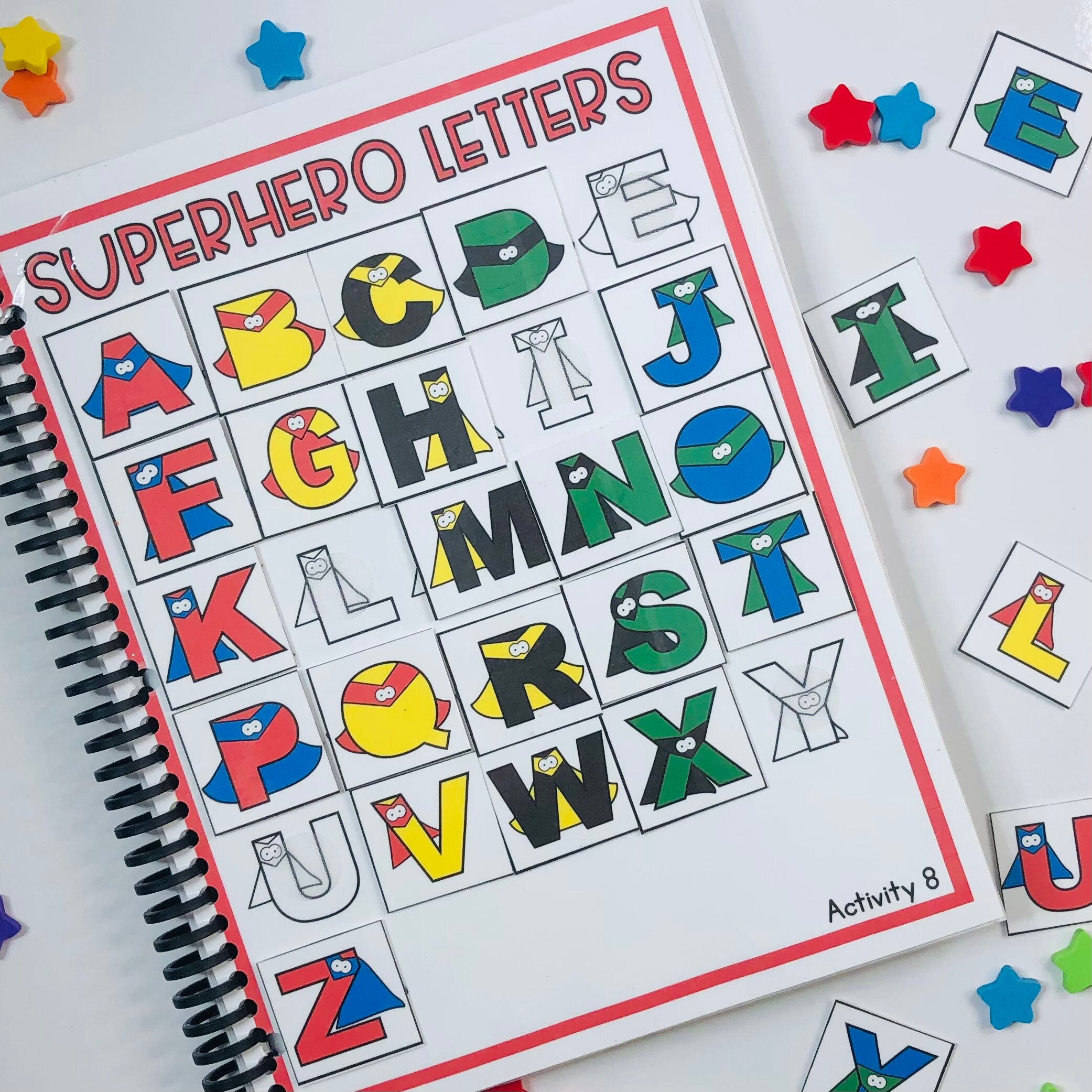 Superhero Busy Binder Busy Book Activity Binder Toddler Activities ...