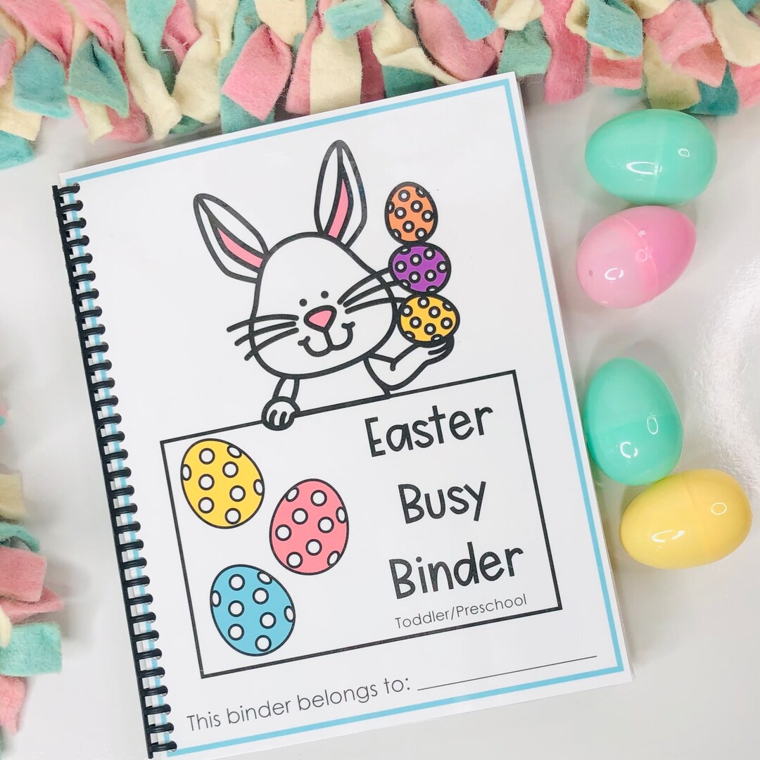 Easter Busy Binder | Busy Book | Activity Binder | Toddler Activities ...