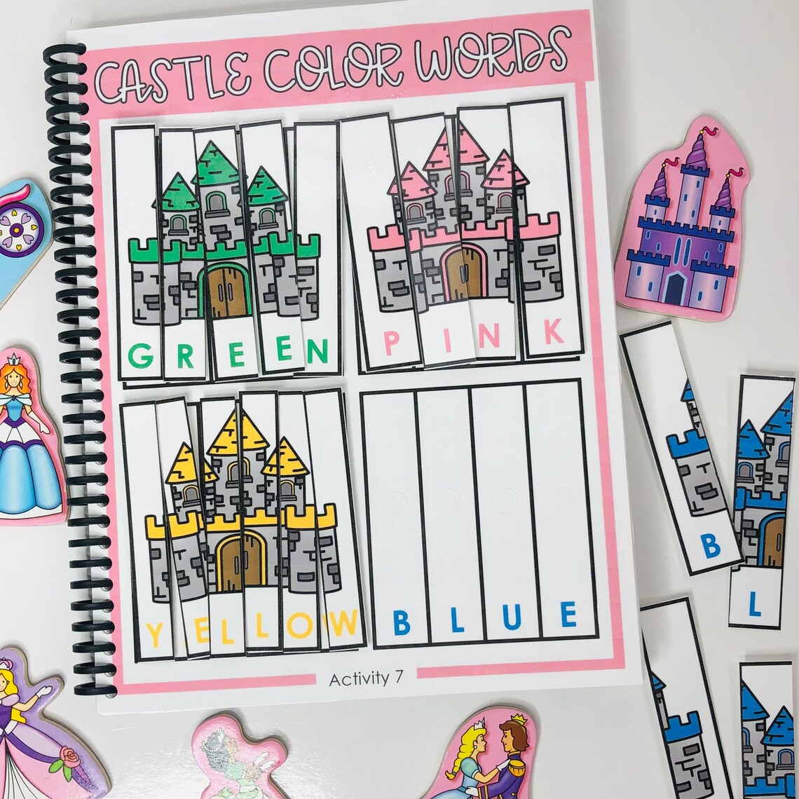 Princess Busy Binder Busy Book Activity Binder Toddler Activities ...