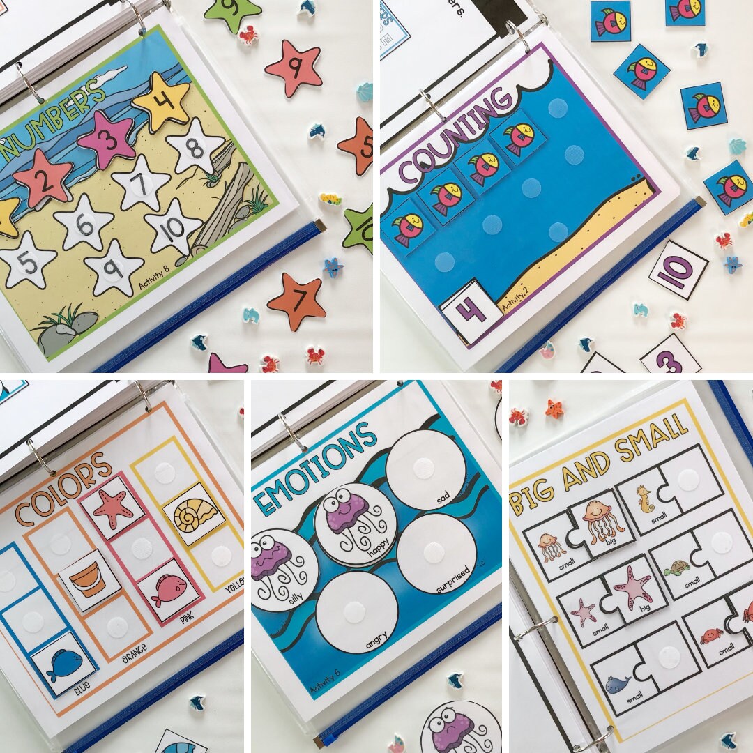 Ocean Busy Binder | Busy Book | Activity Binder | Toddler Activities ...