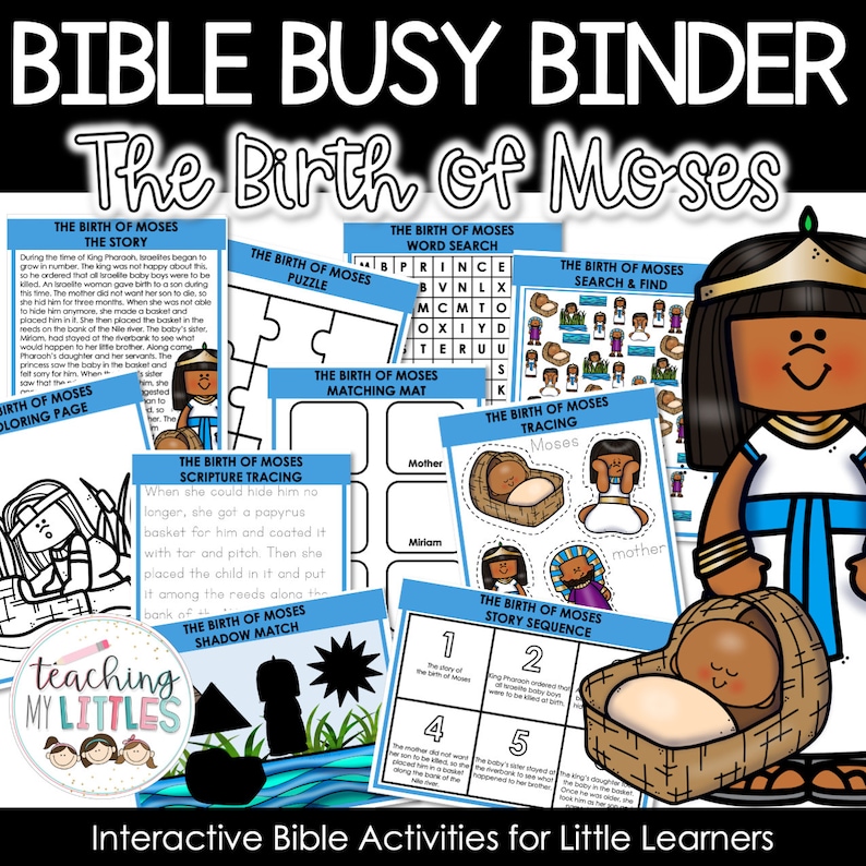 Bible Busy Binder BUNDLE Busy Books Activity Binders - Etsy