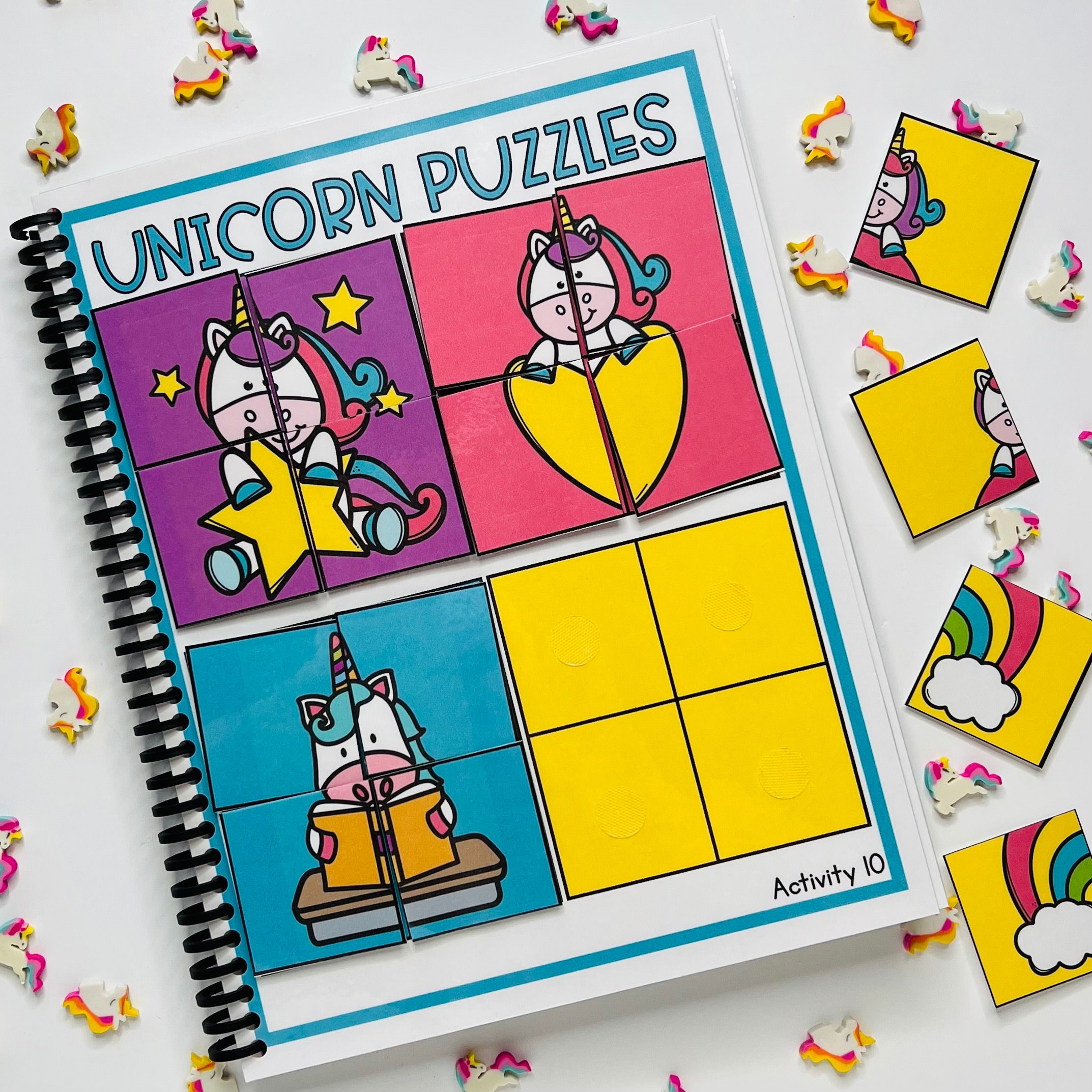 Unicorn Busy Binder | Busy Book | Activity Binder | Toddler Activities ...