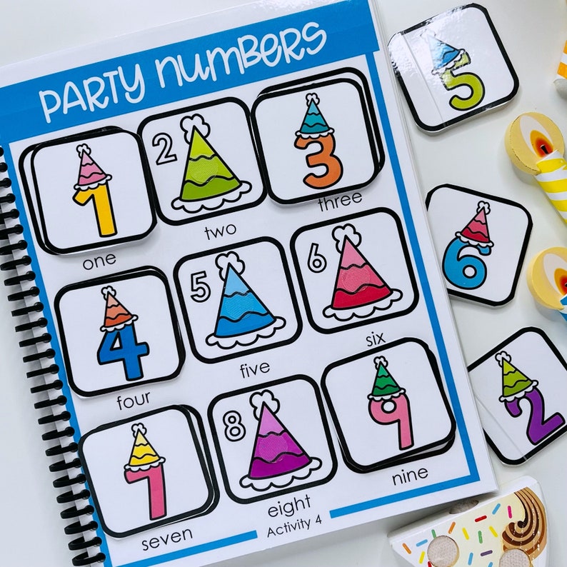 Birthday Busy Binder | Toddler & Preschool Activities (digital Download ...
