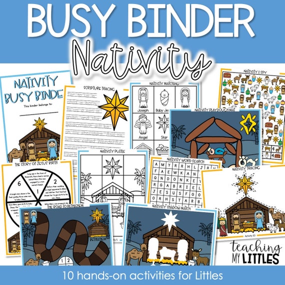 Nativity Busy Binder for Little Learners Busy Book - Etsy
