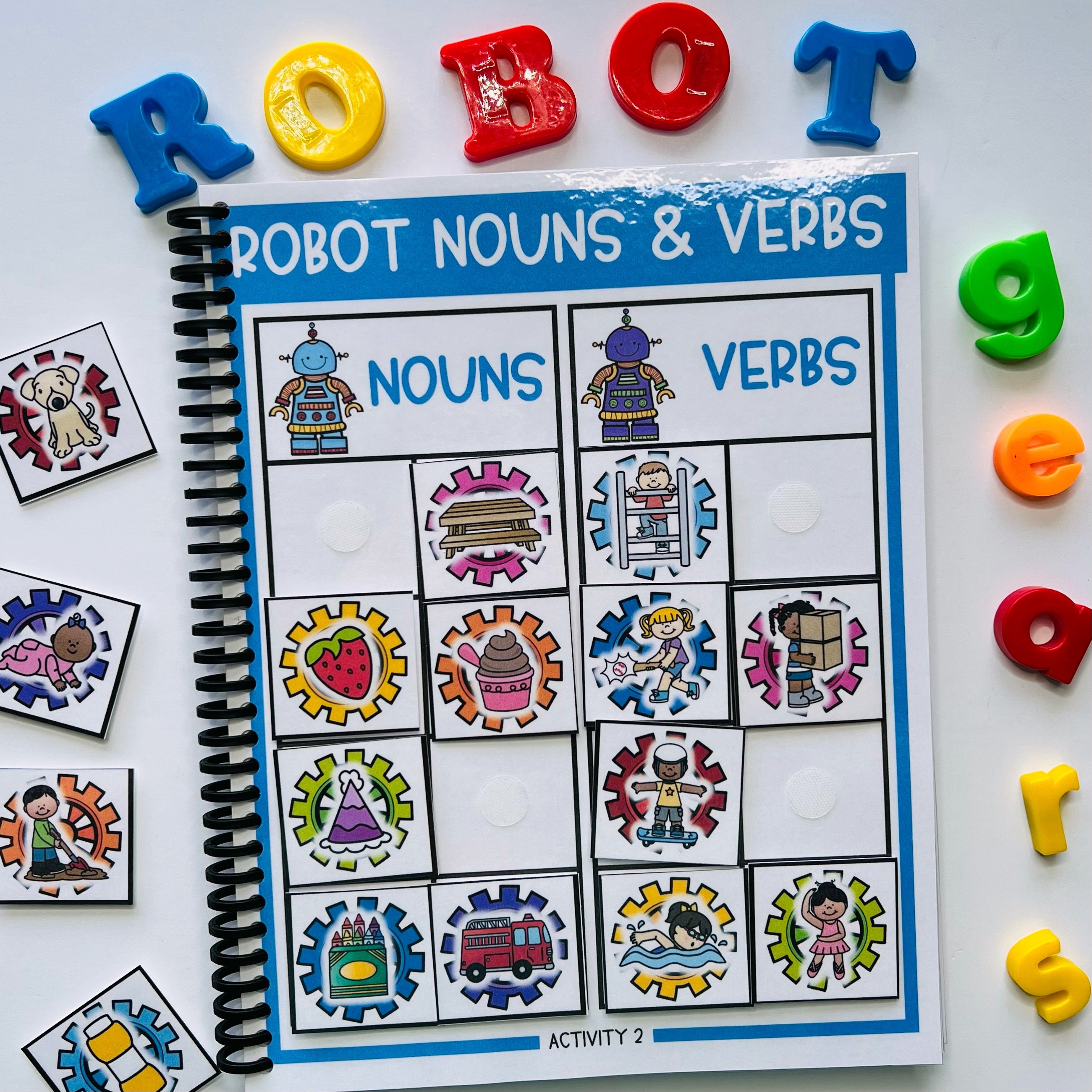 Robot Busy Binder | Busy Book | Activity Binder | Kindergarten ...