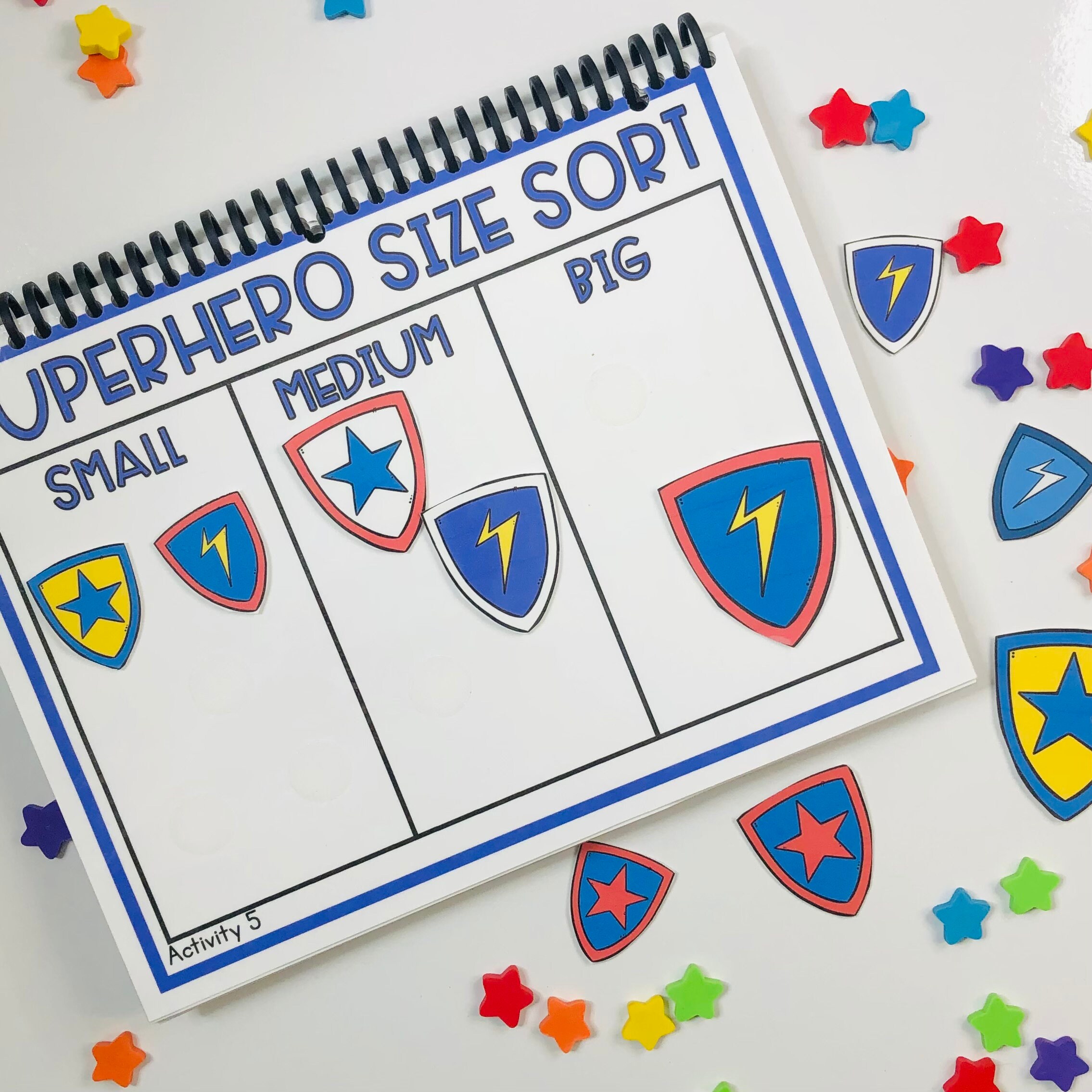 Superhero Busy Binder Busy Book Activity Binder Toddler Activities ...