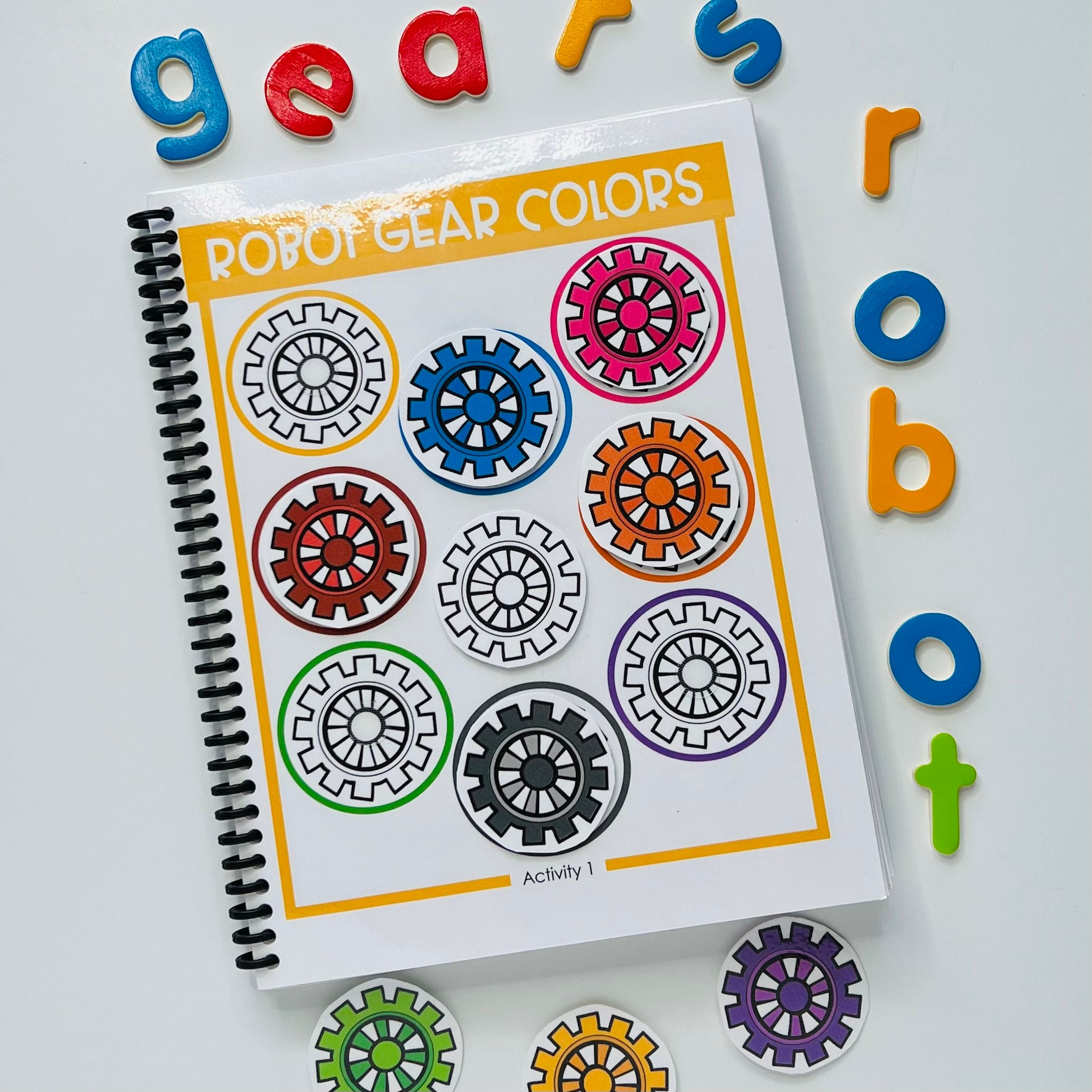 Robot Busy Binder | Busy Book | Activity Binder | Toddler Activities ...