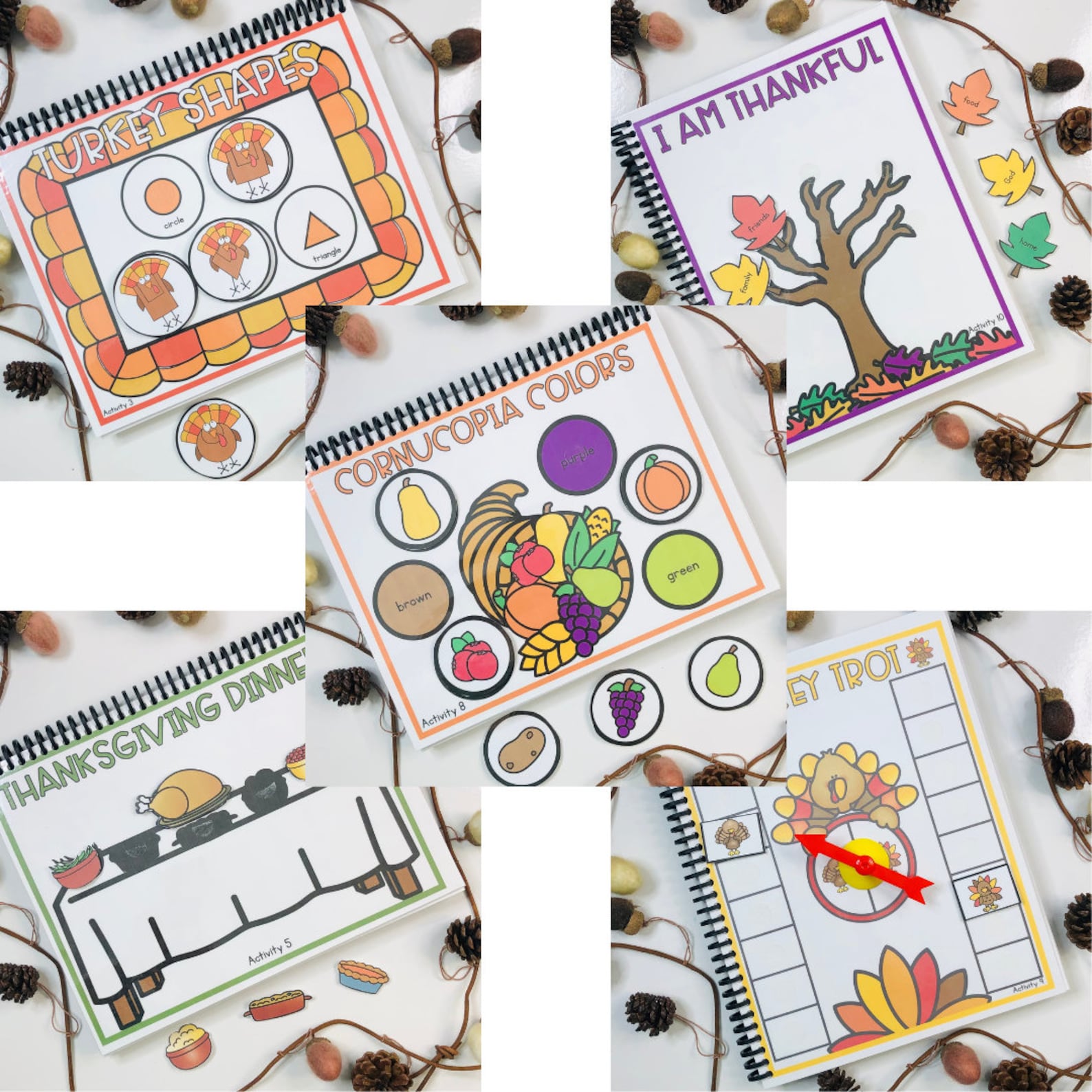 Thanksgiving Busy Binder | Busy Book | Activity Binder | Toddler ...