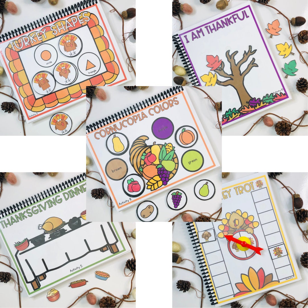 Thanksgiving Busy Binder | Busy Book | Activity Binder | Toddler ...
